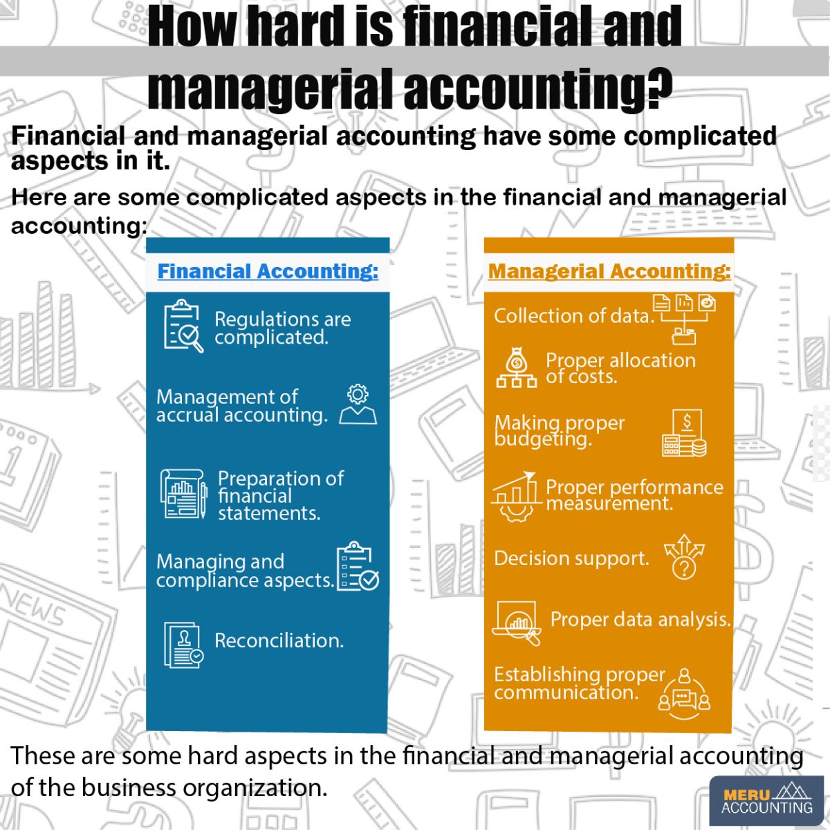 How hard is financial and managerial accounting?
